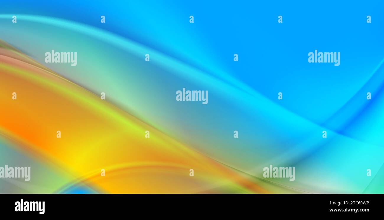 Blue orange elegant waves hi-res stock photography and images - Alamy