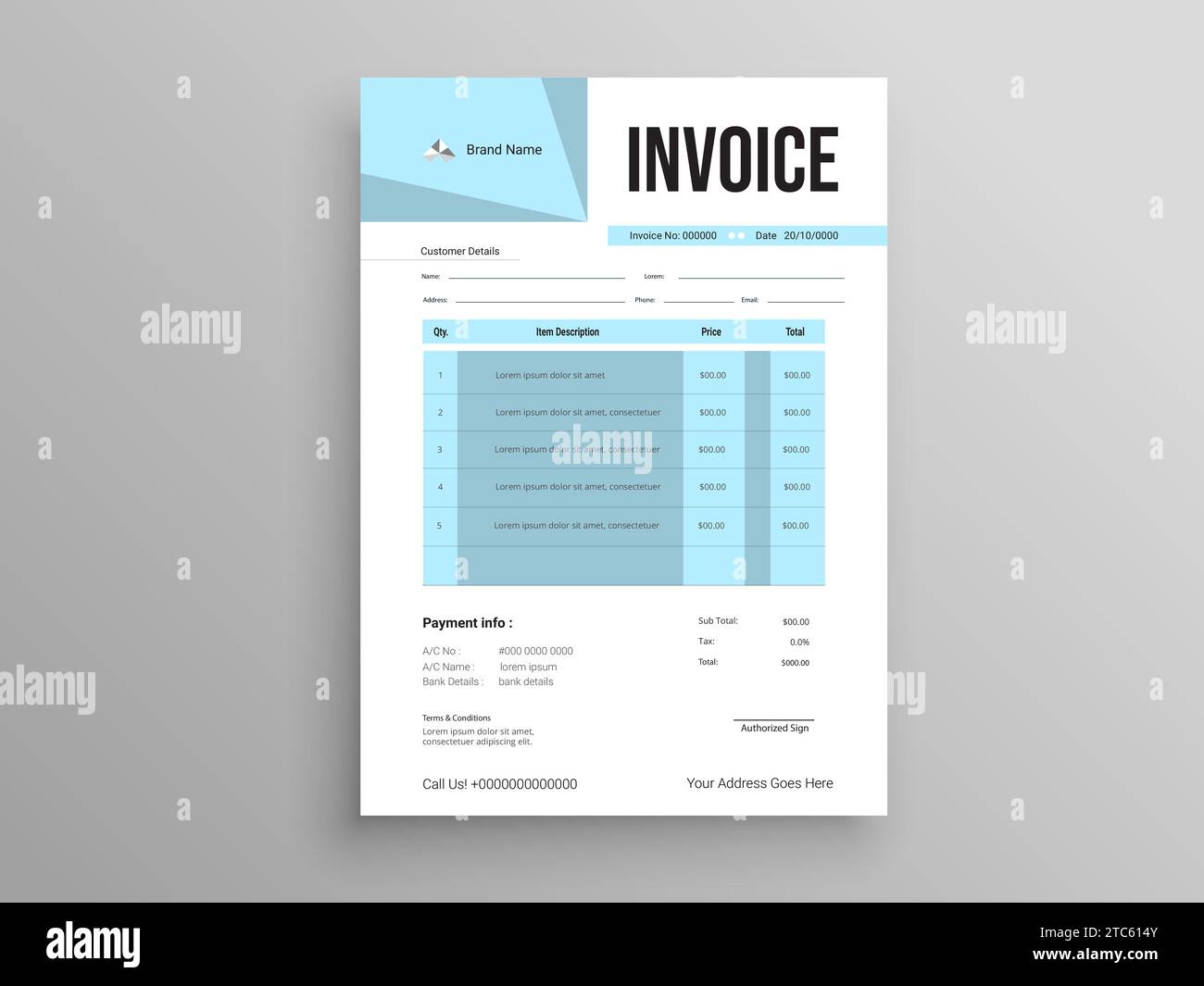 Business invoice form template. Invoicing quotes, money bills or ...
