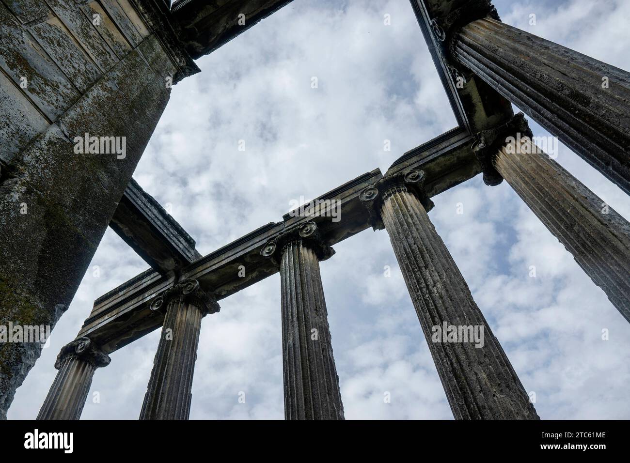 View of the columns of the temple of Zeus. Described as the best ...