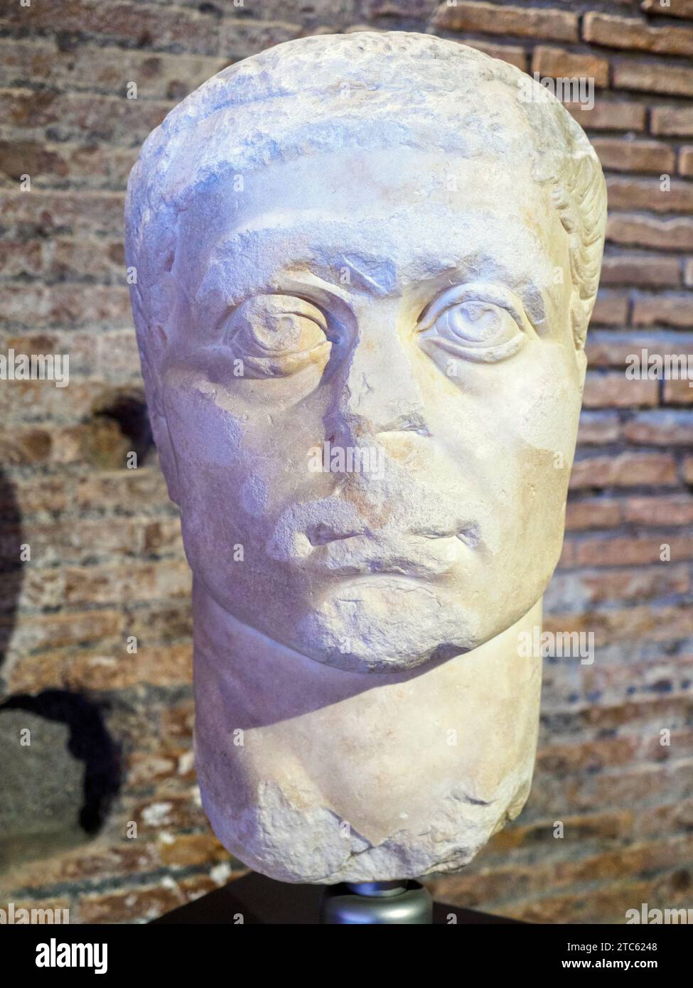 Luni marble (modern marble from Carrara) head of the emperor ...