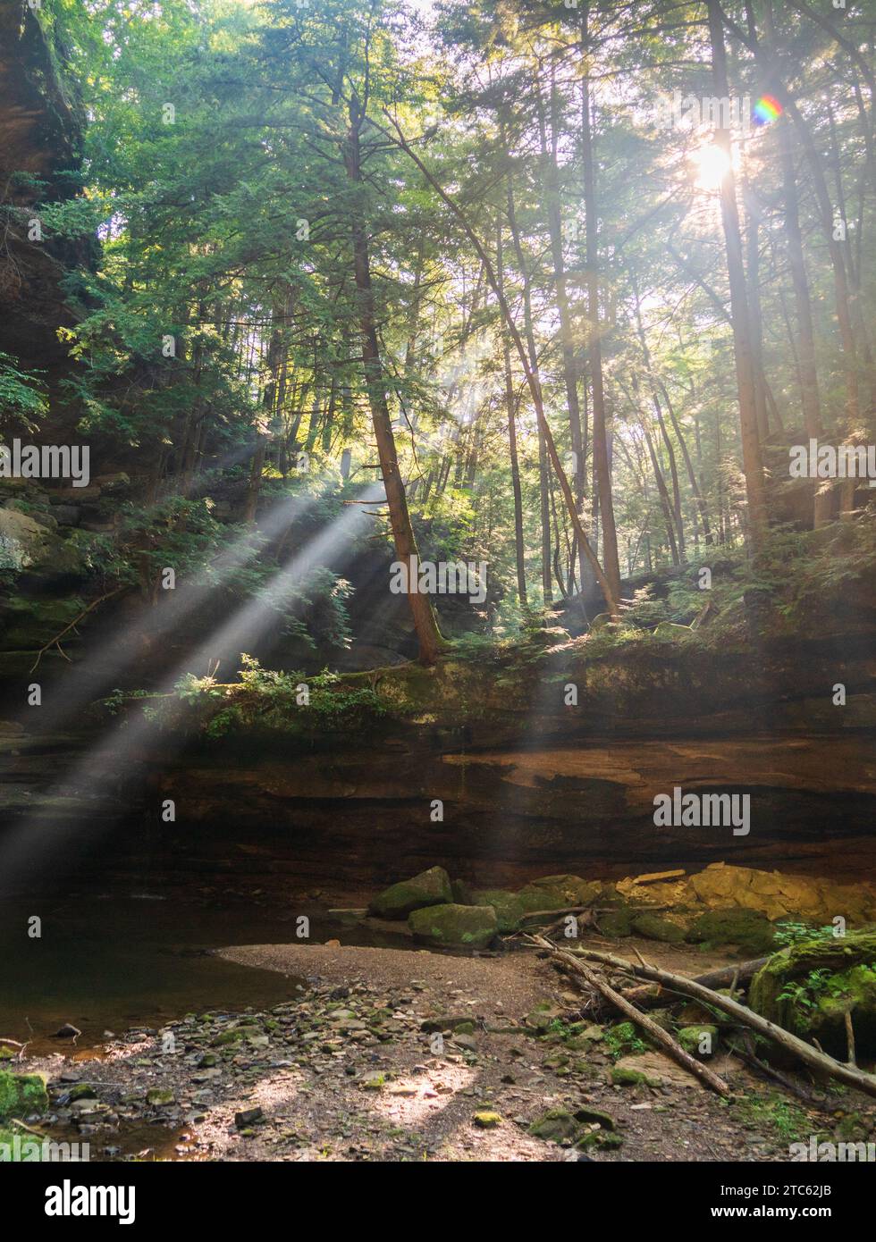 The Hocking Hills State Park in the Hocking Hills region of Hocking ...