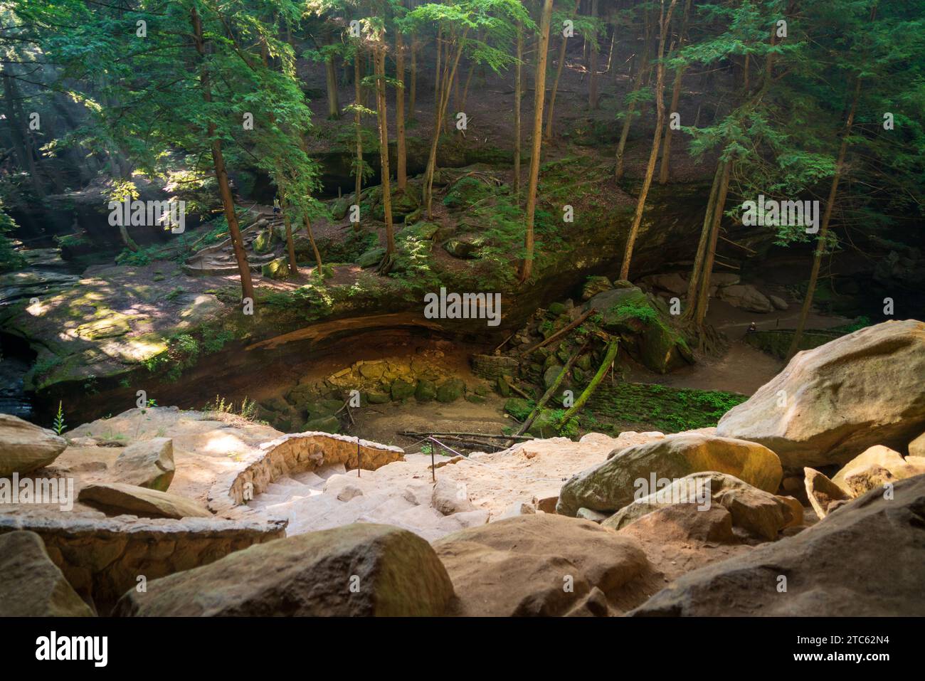 The Hocking Hills State Park in the Hocking Hills region of Hocking ...