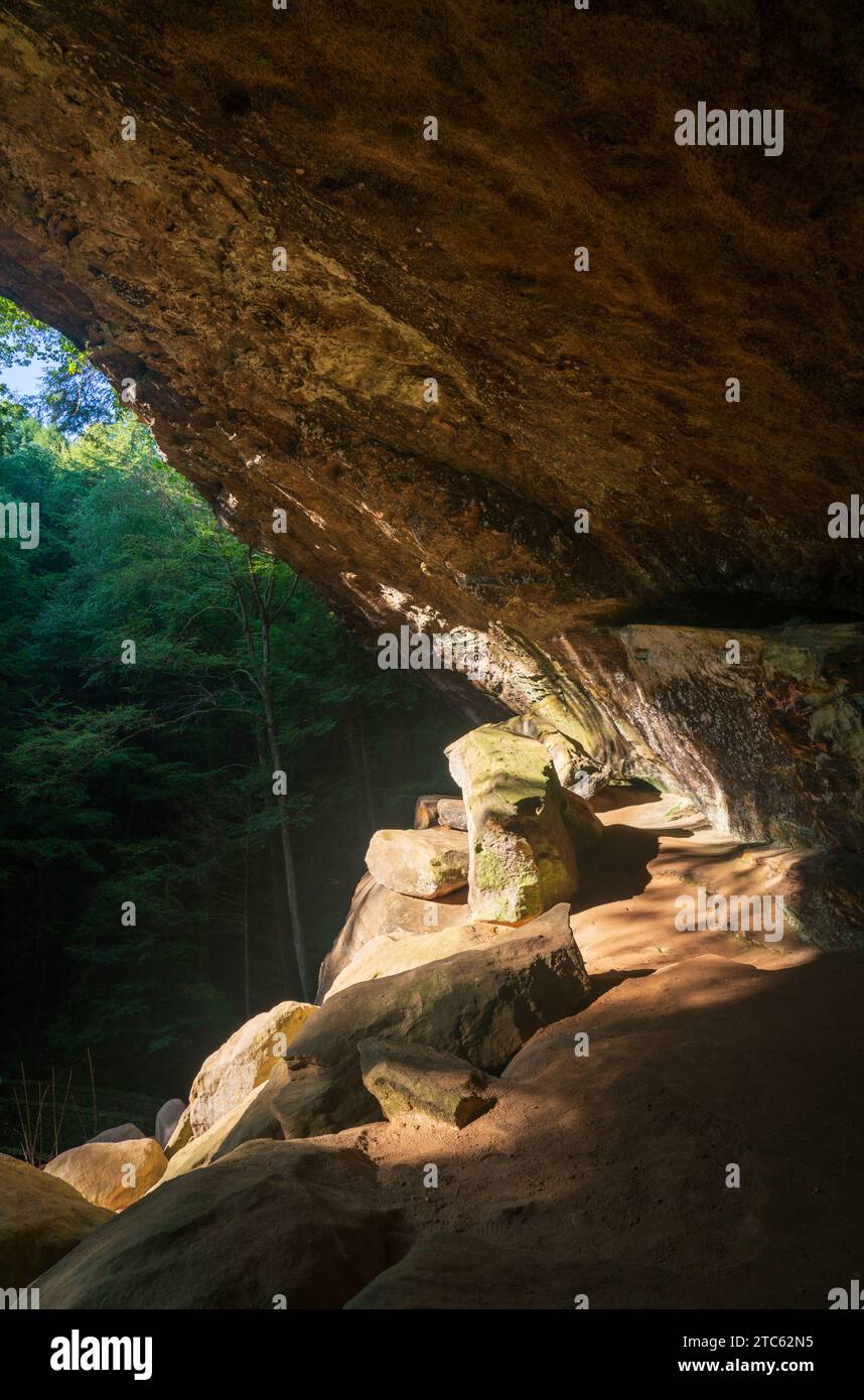 Ash Cave and Old Man’s Cave, Hocking Hills State Park in the Hocking ...