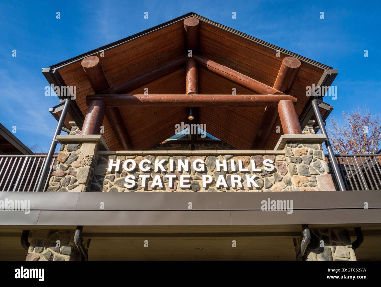 The Hocking Hills State Park in the Hocking Hills region of Hocking ...