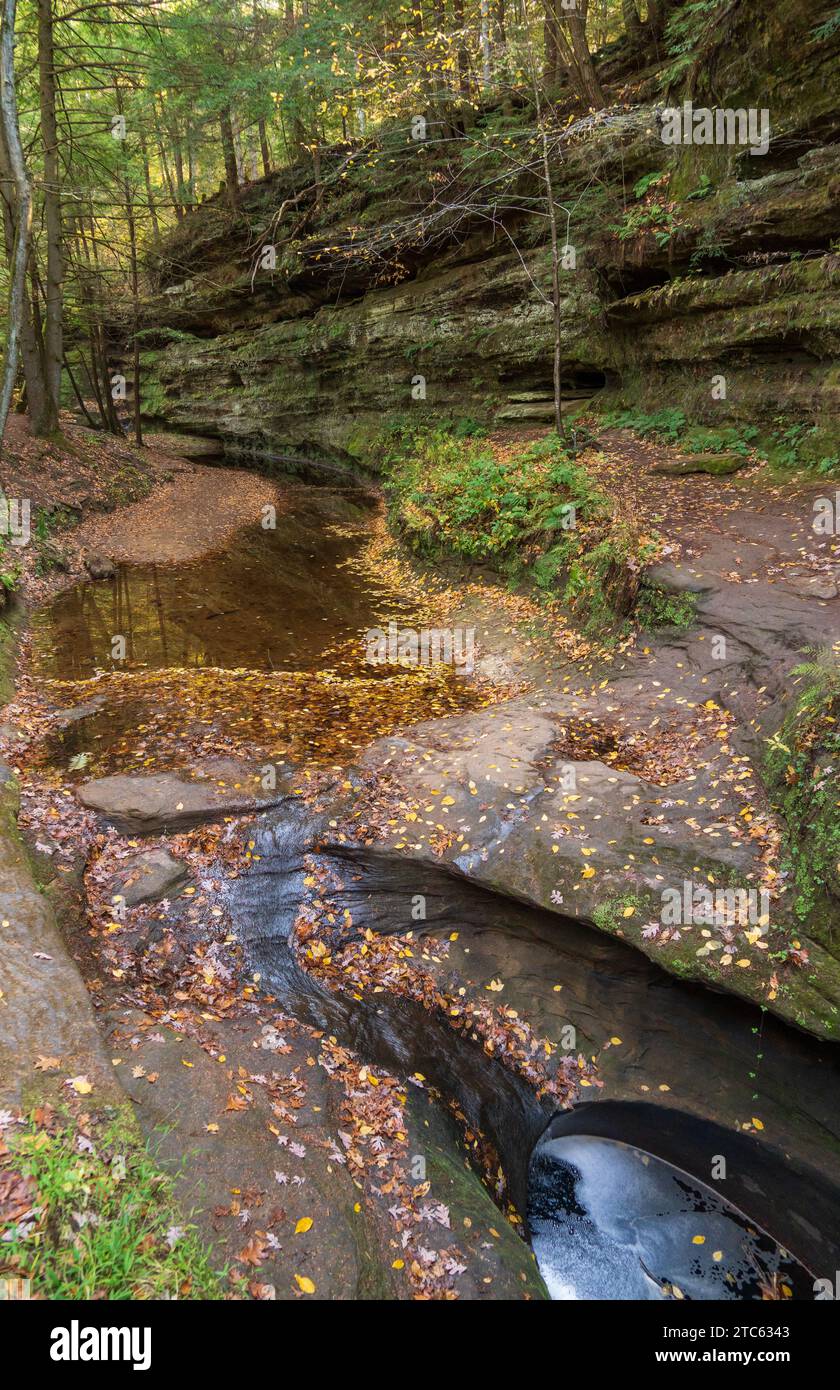 Waterfall at Hocking Hills State Park in the Hocking Hills region of ...
