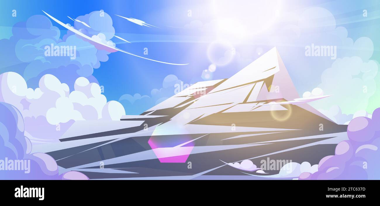 Aerial view everest mountain range Stock Vector Images - Alamy