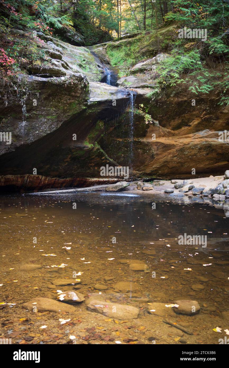 Waterfall at Hocking Hills State Park in the Hocking Hills region of ...