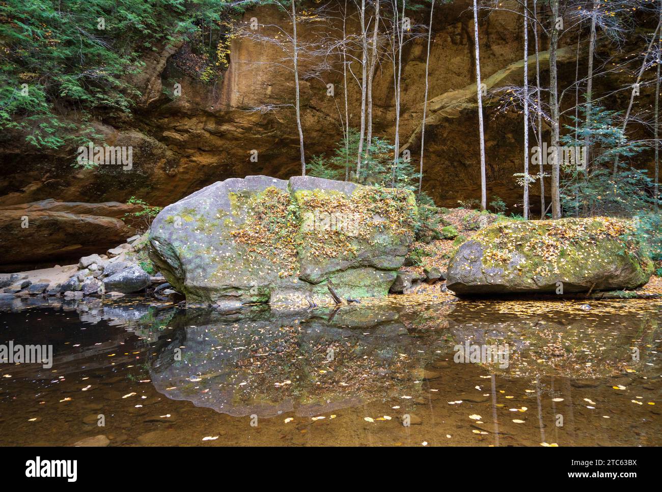 The Hocking Hills State Park in the Hocking Hills region of Hocking ...