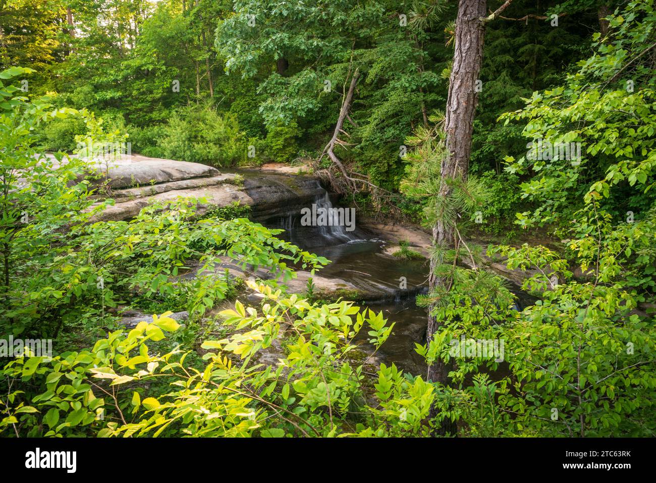 Waterfall at Hocking Hills State Park in the Hocking Hills region of ...