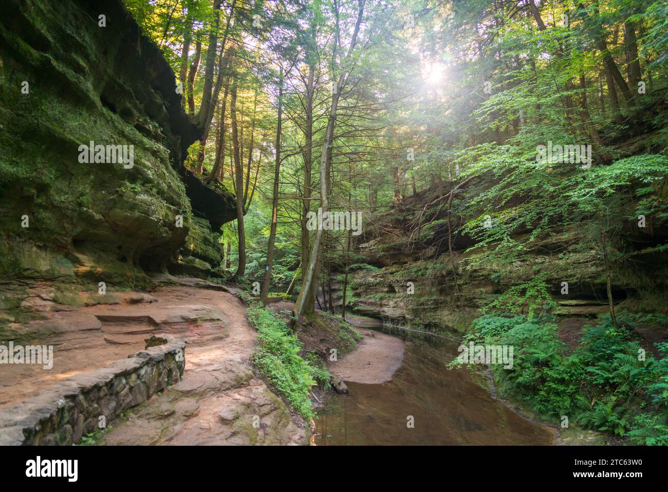 The Hocking Hills State Park in the Hocking Hills region of Hocking ...
