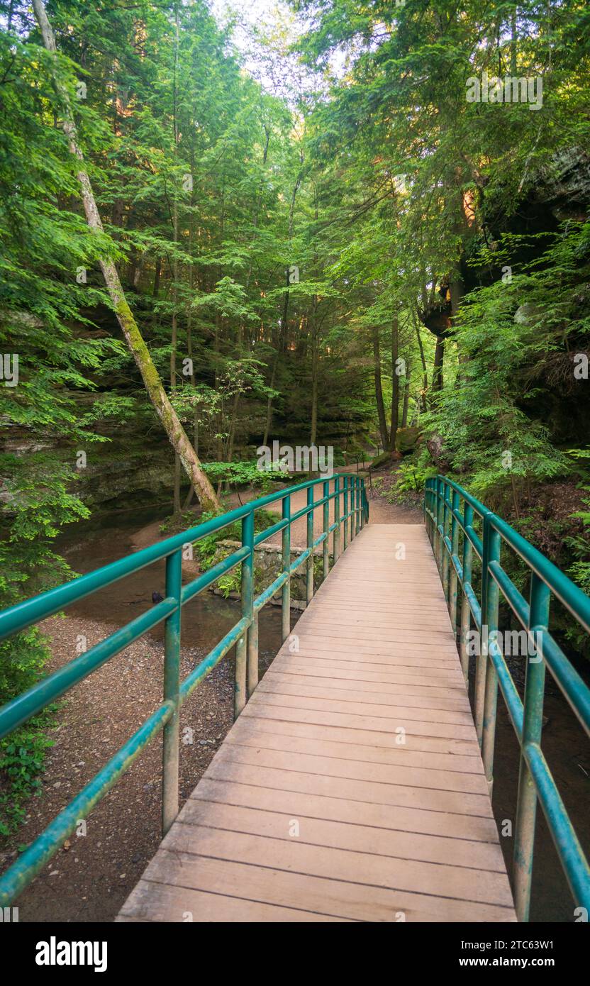 The Hocking Hills State Park in the Hocking Hills region of Hocking ...