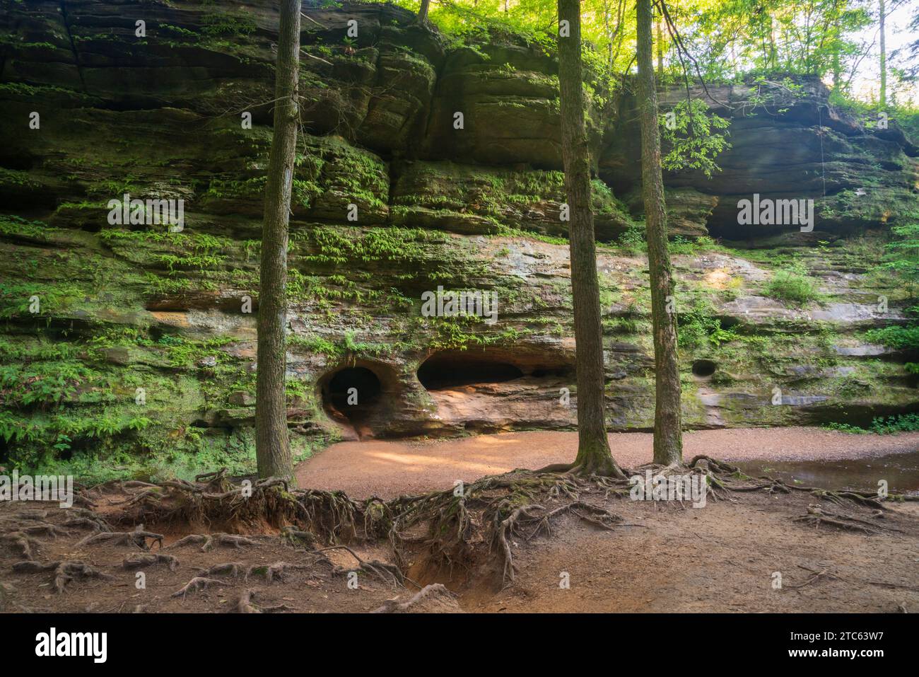 The Hocking Hills State Park in the Hocking Hills region of Hocking ...
