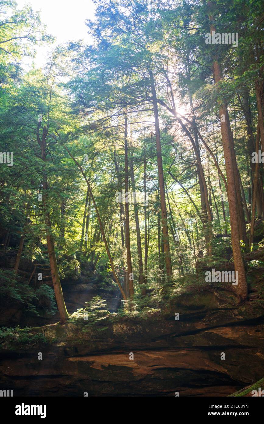 The Hocking Hills State Park in the Hocking Hills region of Hocking ...