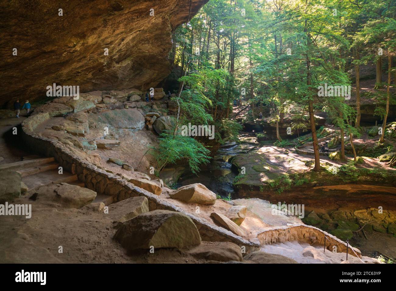 Ash Cave and Old Man’s Cave, Hocking Hills State Park in the Hocking Hills region of Hocking ...