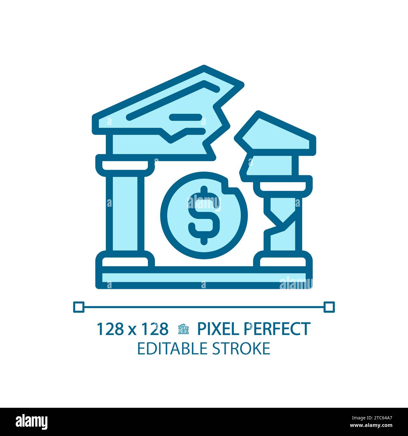 Bank default Stock Vector Images - Alamy