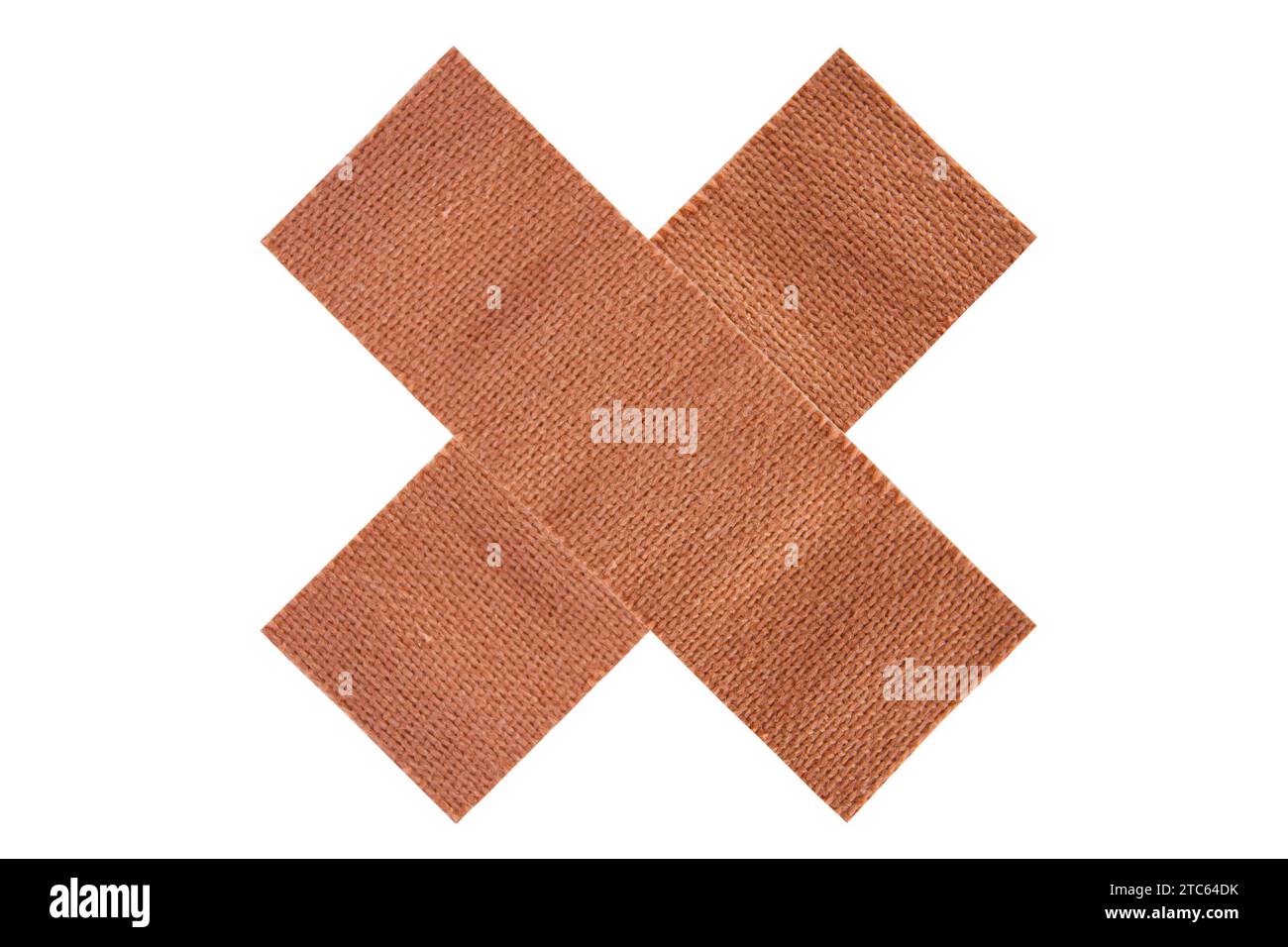 Sticky medical fabric plaster first-aid equipment isolated on white ...