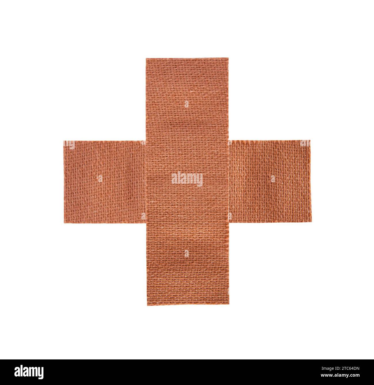 Sticky medical fabric plaster first-aid equipment isolated on white ...