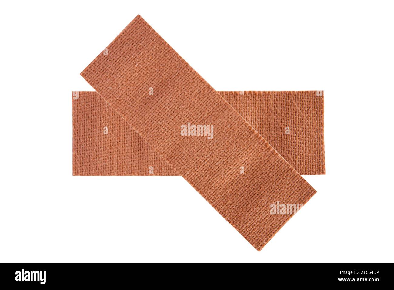 Sticky medical fabric plaster first-aid equipment isolated on white ...