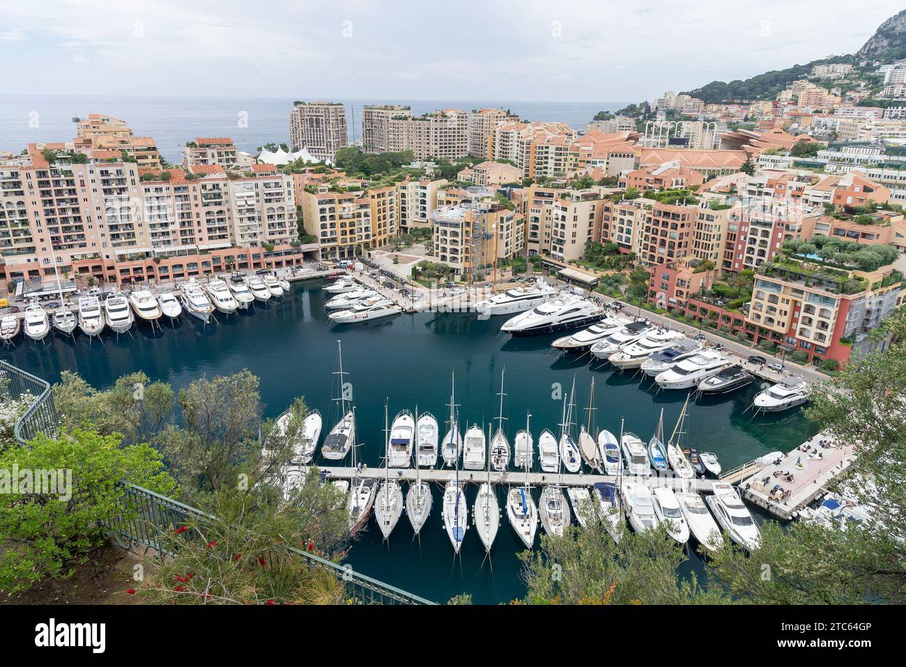 Monaco, Monaco - Focus on the Port de Fontvieille of Monaco with many ...