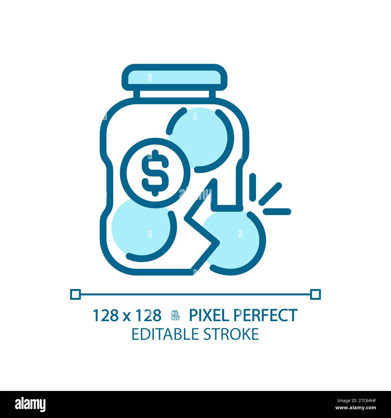 Broken money jar hi-res stock photography and images - Alamy