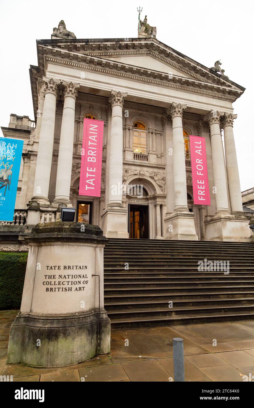 Tate Britain and the Tate Gallery in Millbank, Westminster, London ...