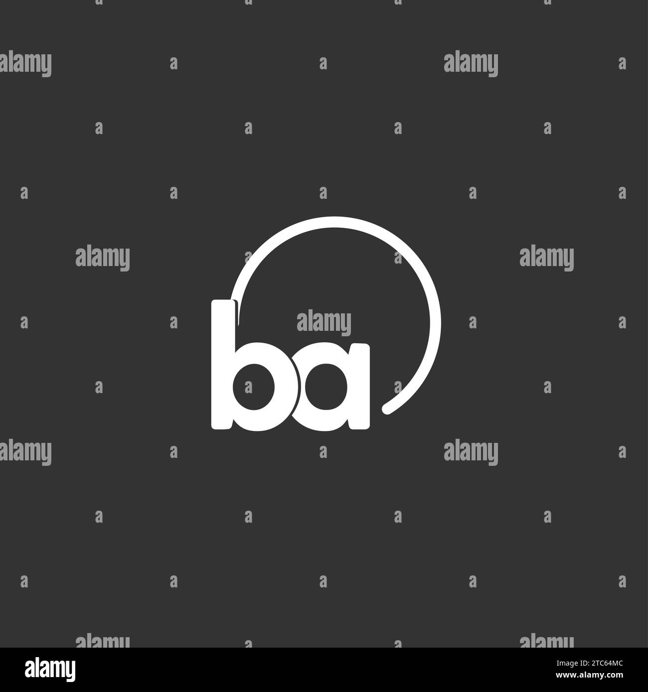 Ba initial logo hi-res stock photography and images - Alamy