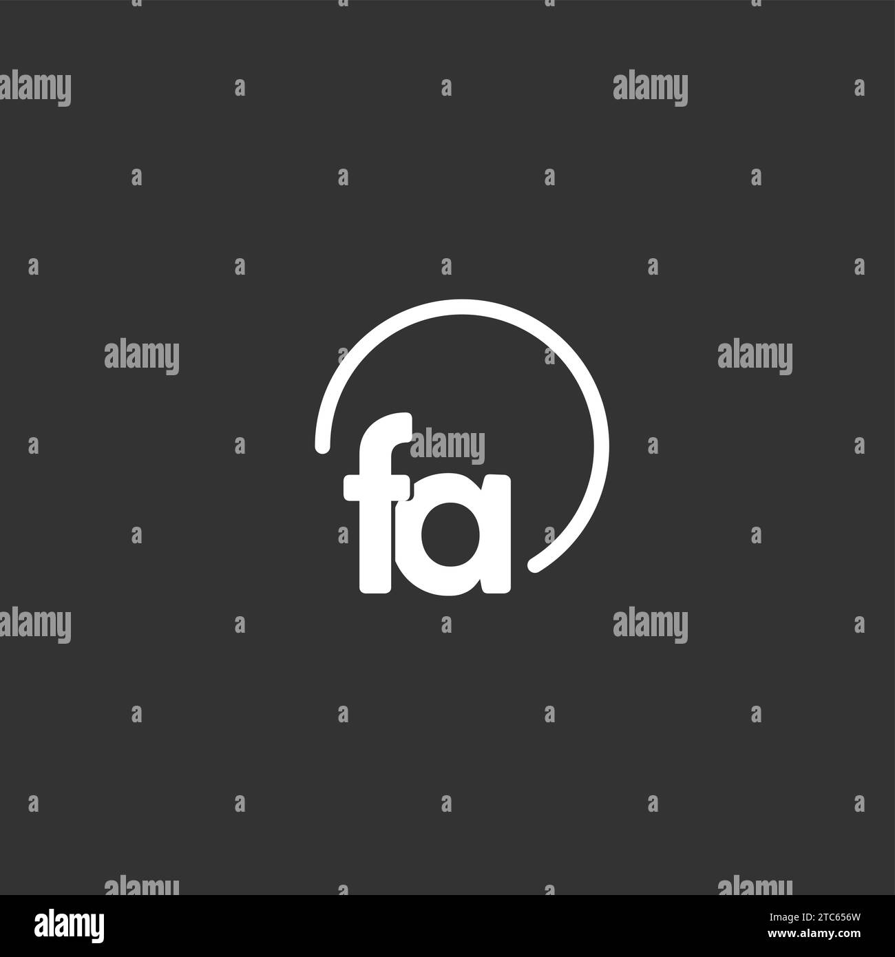 Fa initial logo hi-res stock photography and images - Alamy
