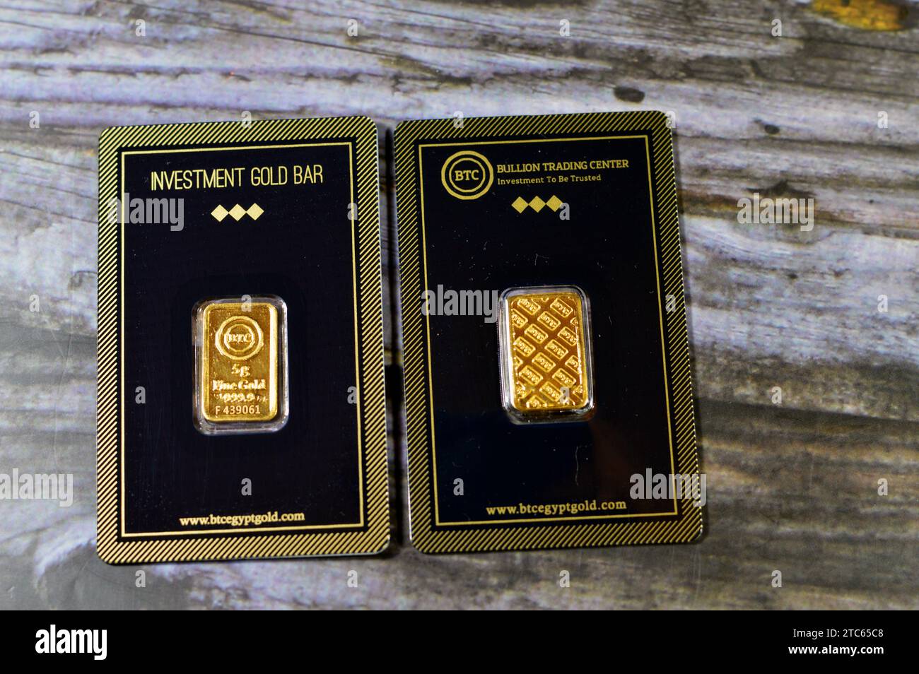 Cairo, Egypt, December 8 2023: 24K karat BTC Bullion Trading Center ...