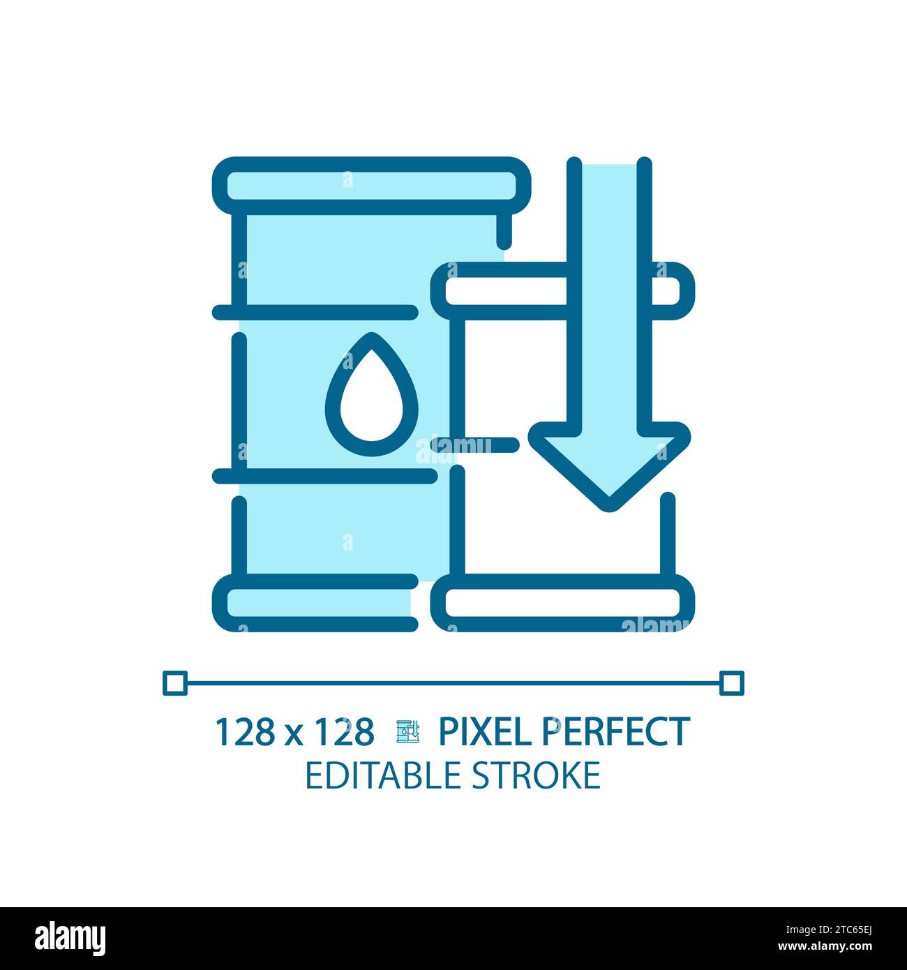 Collapse of the oil price Stock Vector Images - Alamy