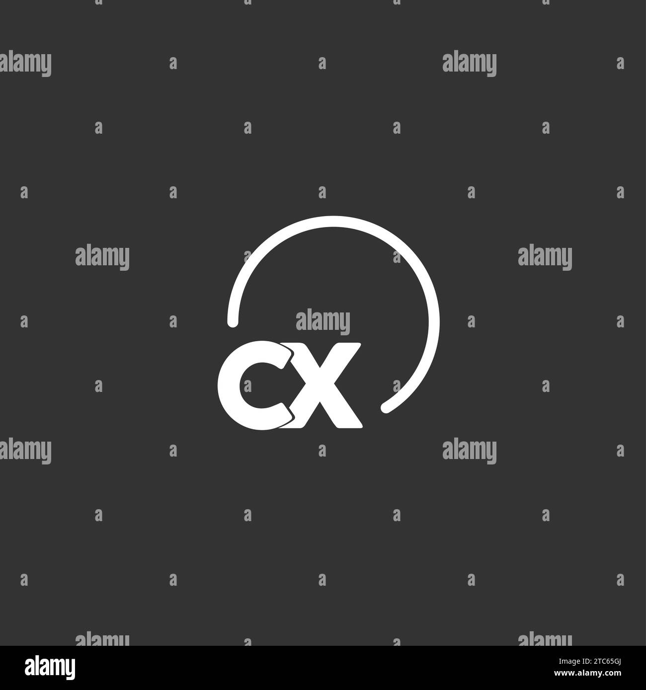 CX initial logo with rounded circle vector graphic Stock Vector Image & Art - Alamy