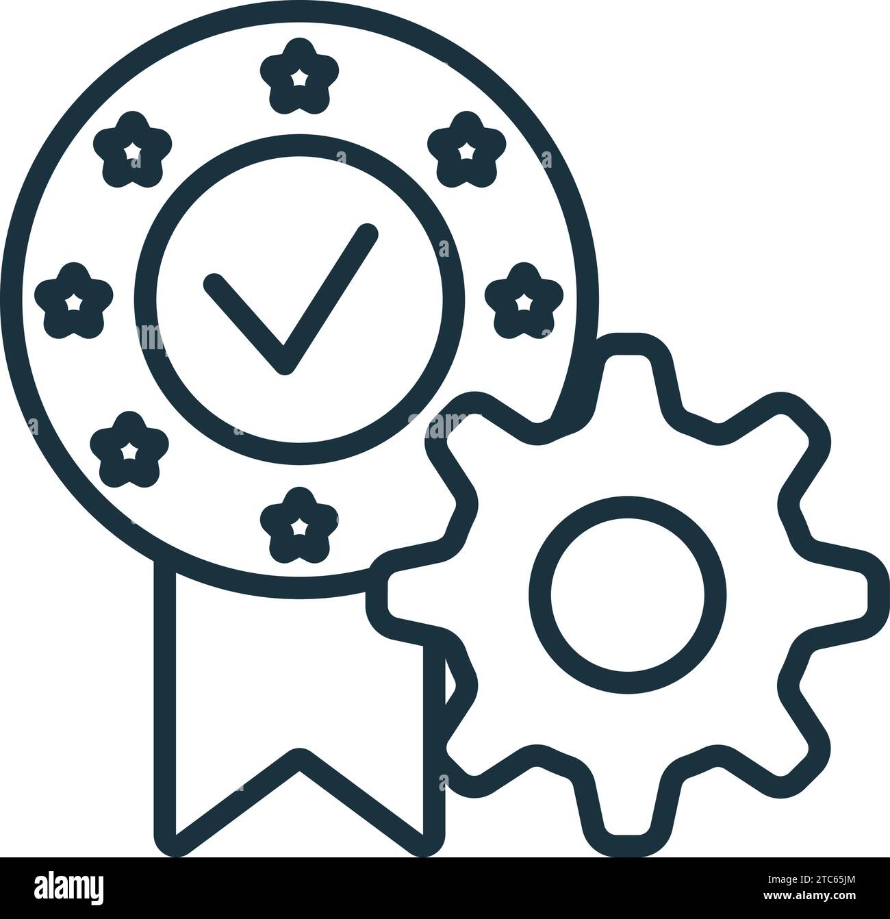 Quality control icon. Monochrome simple sign from operation management ...