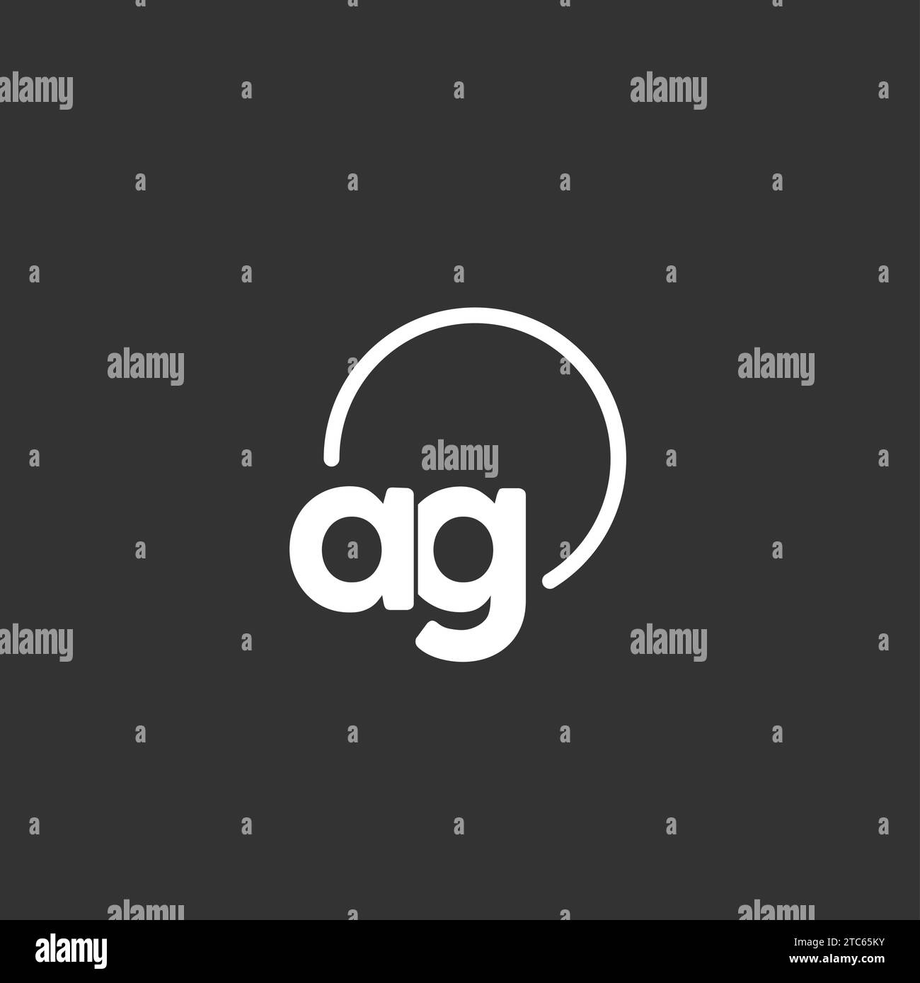 Ag initial logo Stock Vector Images - Alamy