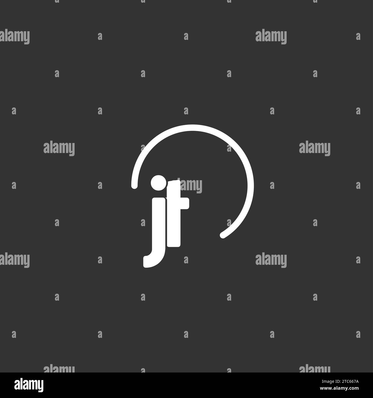 JT initial logo with rounded circle vector graphic Stock Vector Image & Art - Alamy