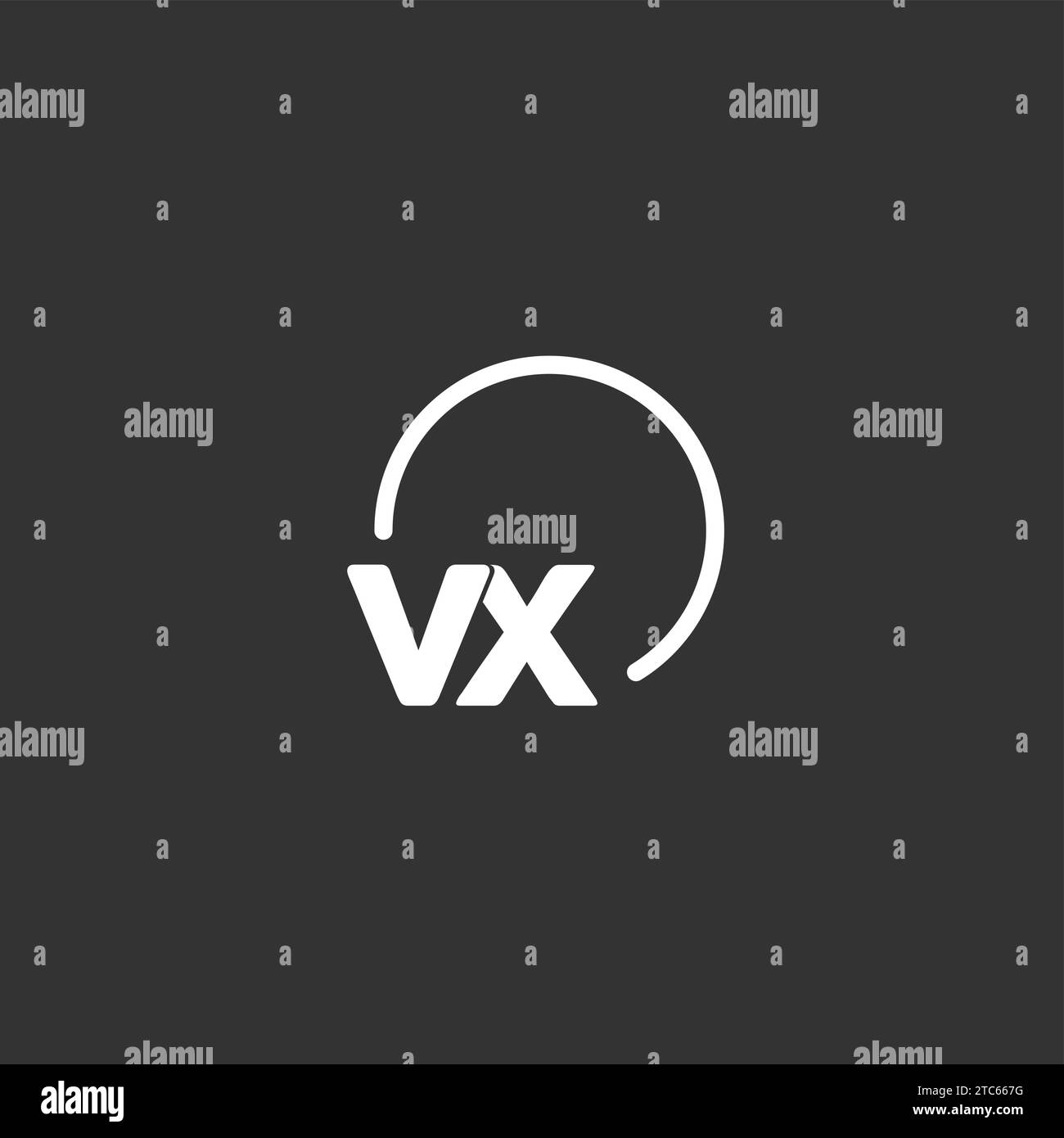 VX initial logo with rounded circle vector graphic Stock Vector Image & Art - Alamy