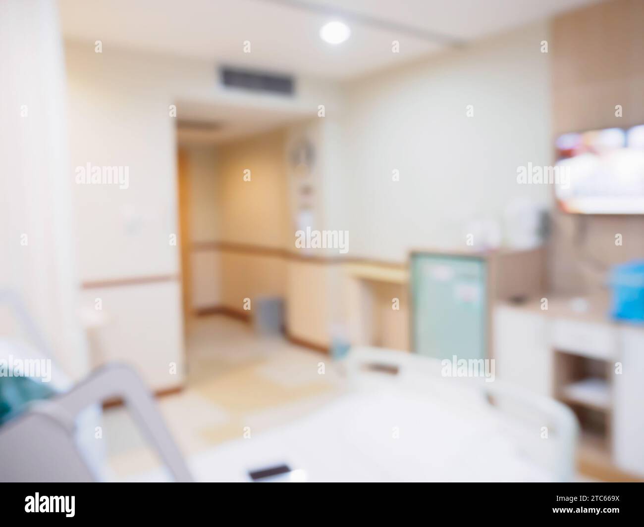 Abstract blur Hospital Room interior for background Stock Photo - Alamy