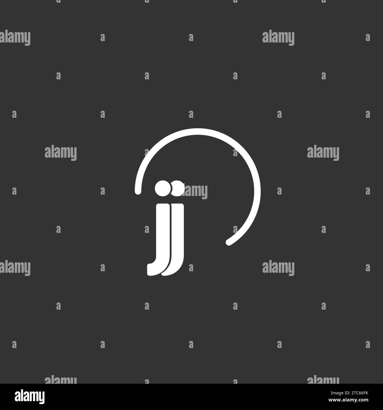 JJ initial logo with rounded circle vector graphic Stock Vector Image & Art - Alamy