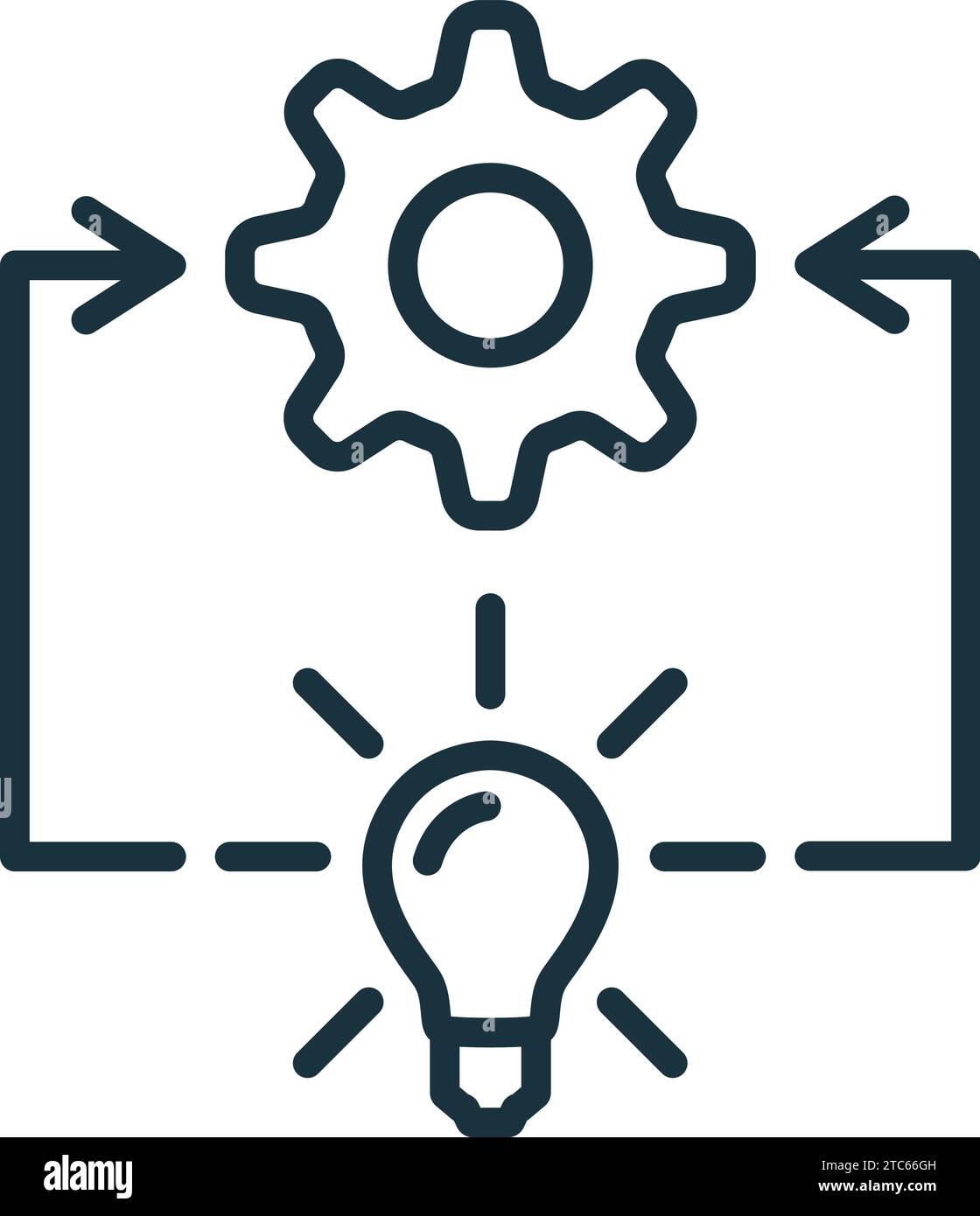 Implementation Icon Monochrome Simple Sign From Operation Management