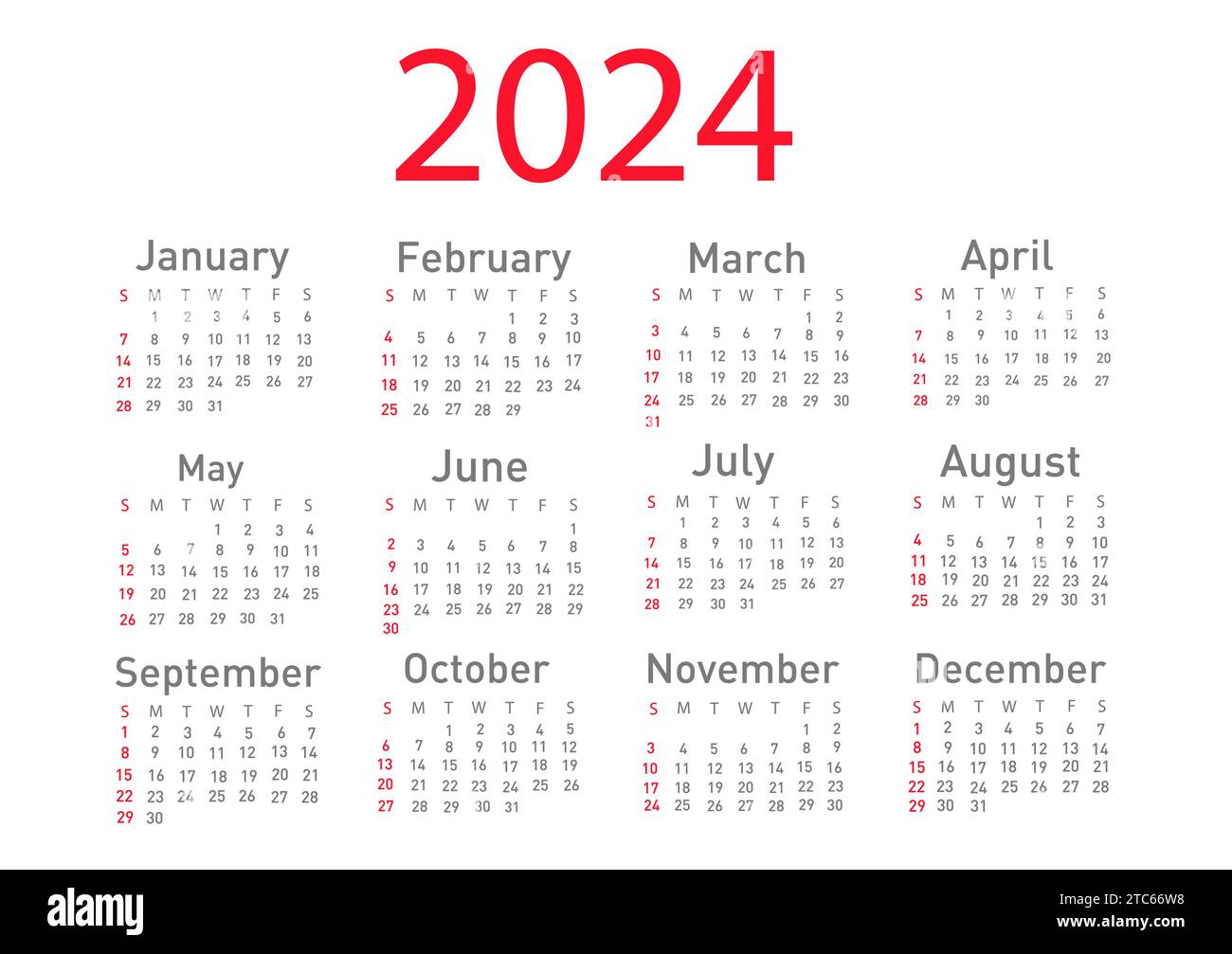 May 2024 simple calendar Stock Vector Images - Alamy
