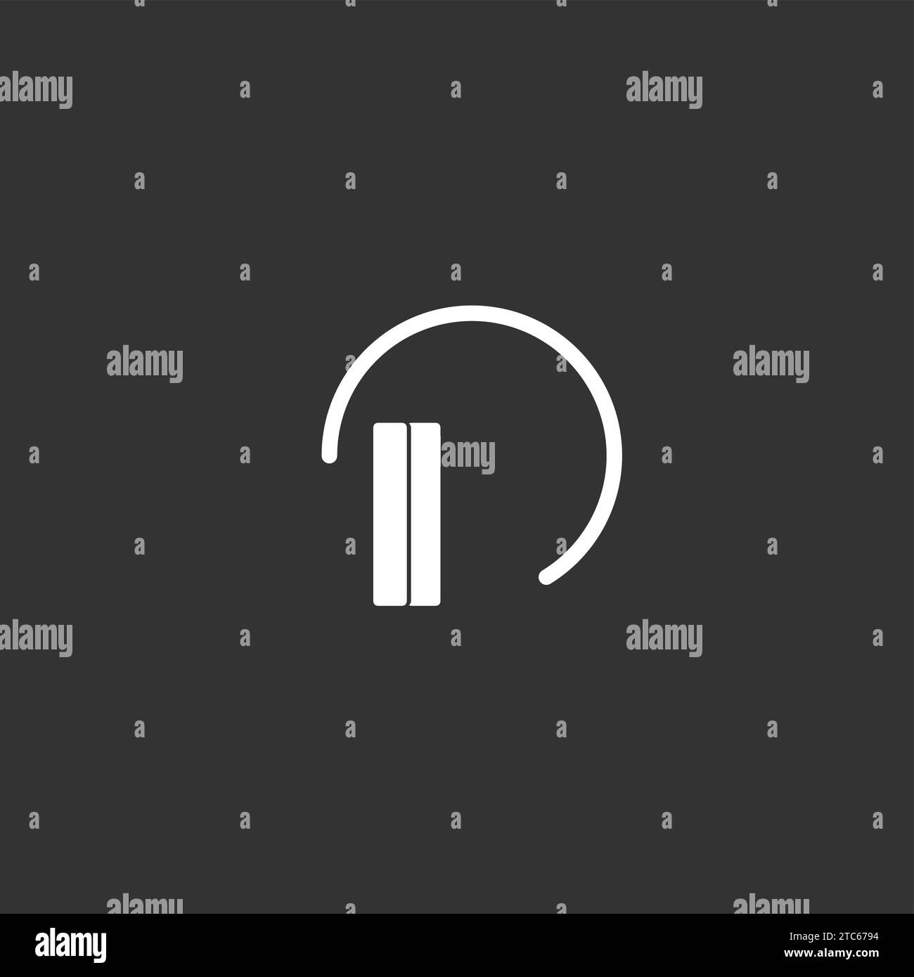 LL initial logo with rounded circle vector graphic Stock Vector Image ...