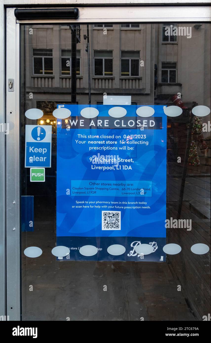 Pharmacy uk closed hi-res stock photography and images - Alamy