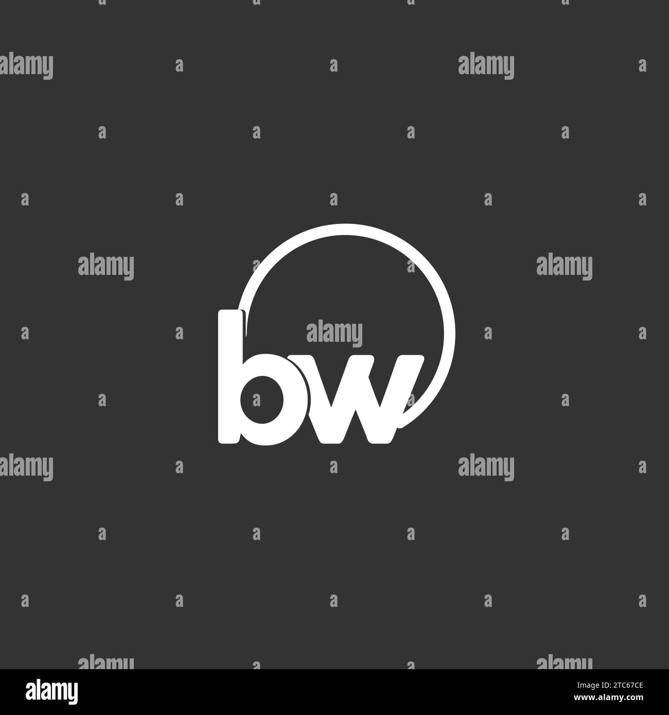 Bw letter logo hi-res stock photography and images - Alamy