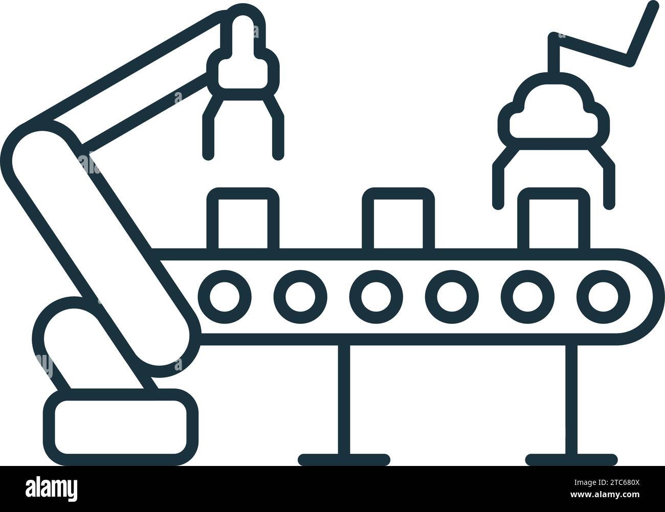 Production Icon Monochrome Simple Sign From Operation Management