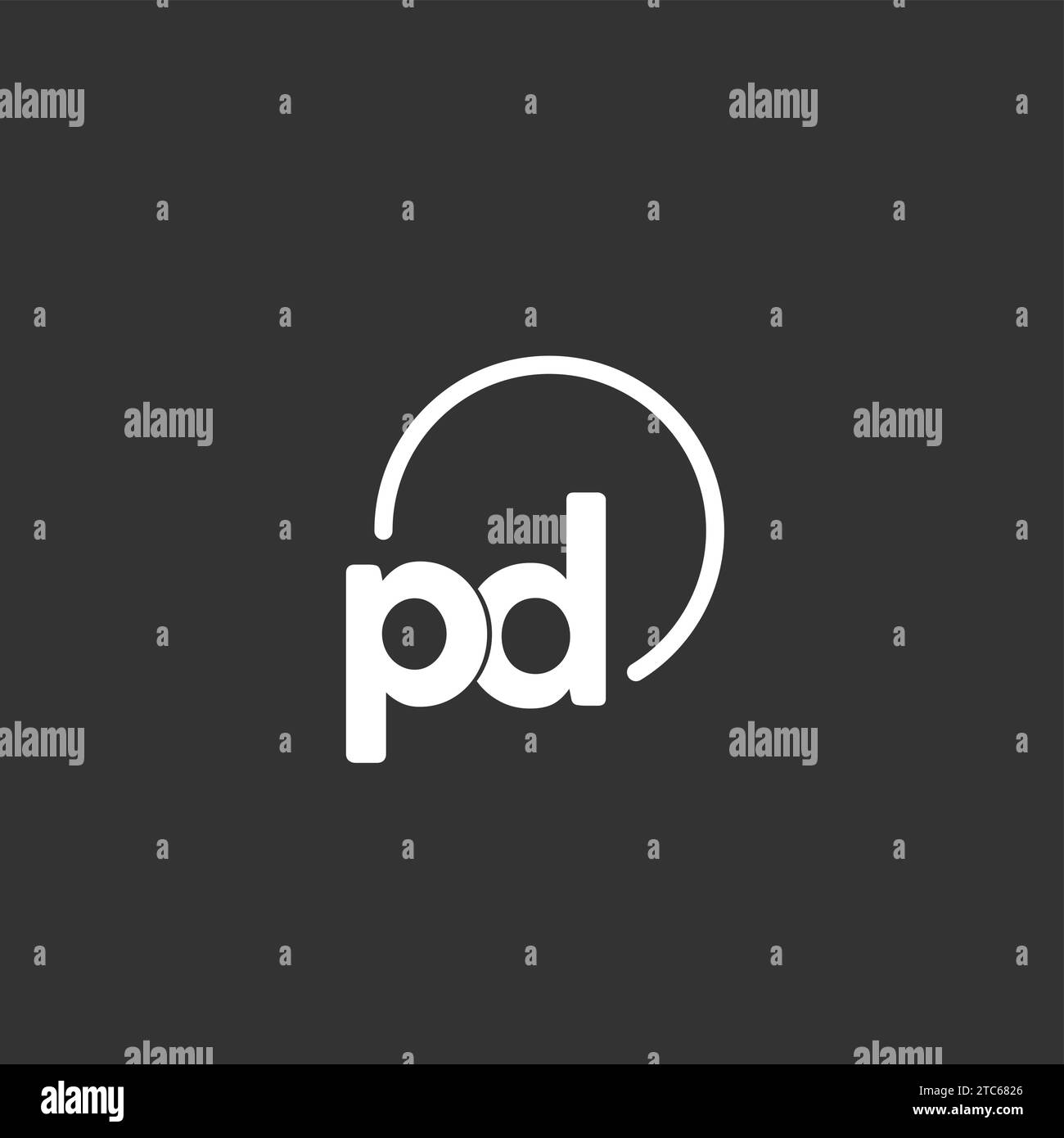 Pd initial logo hi-res stock photography and images - Alamy