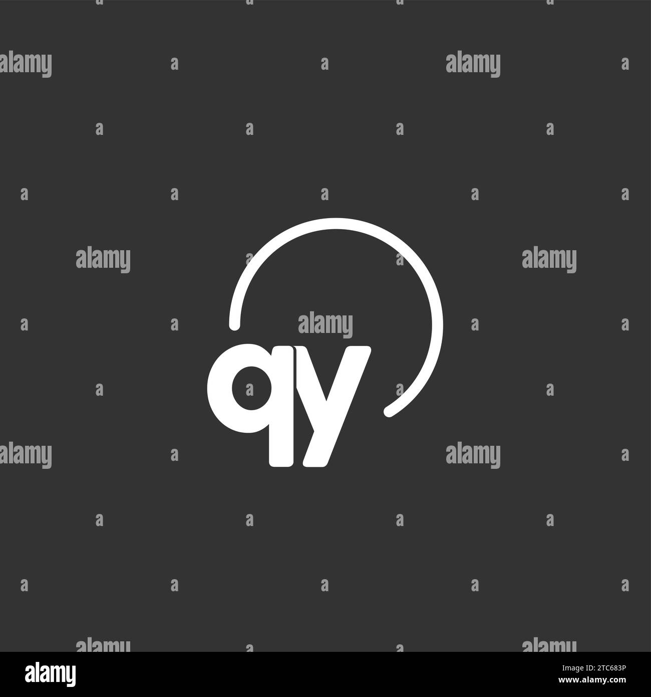 QY initial logo with rounded circle vector graphic Stock Vector Image & Art - Alamy