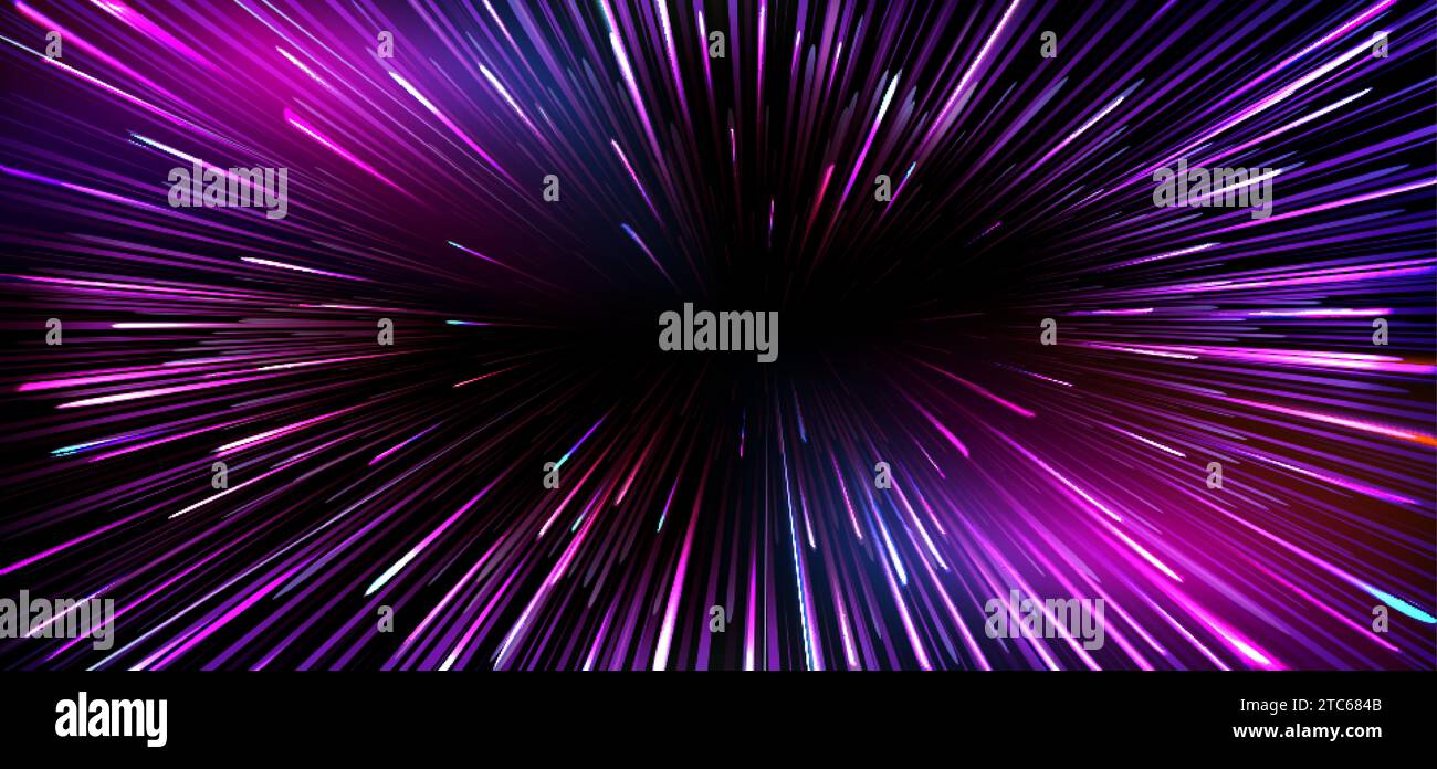 Fast light motion speed effect. Vector realistic illustration of ...