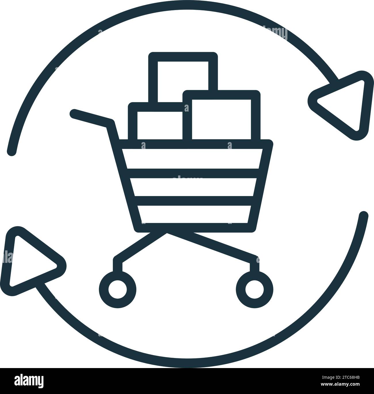 Turnover Icon Monochrome Simple Sign From Operation Management