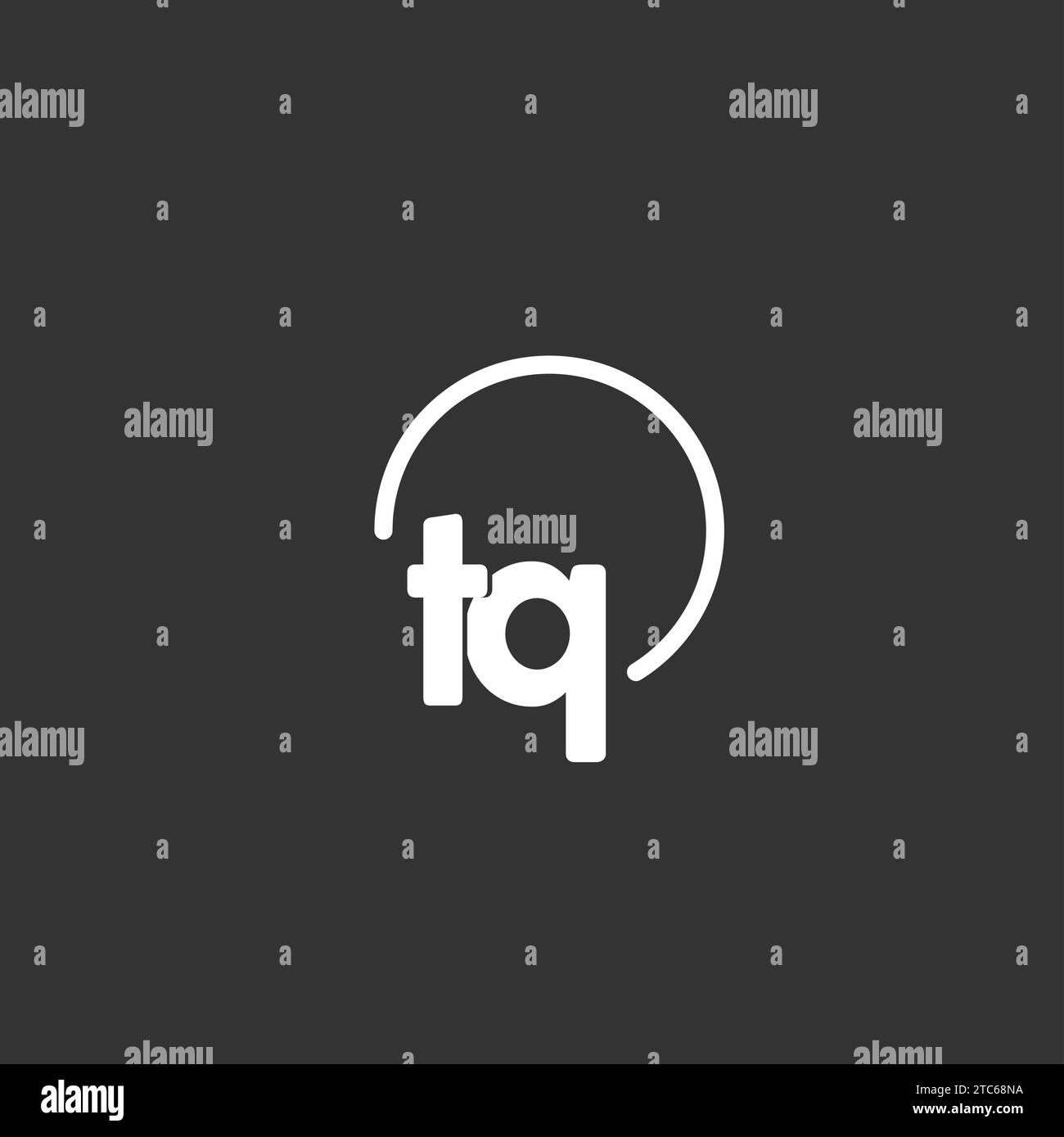 TQ initial logo with rounded circle vector graphic Stock Vector Image & Art - Alamy