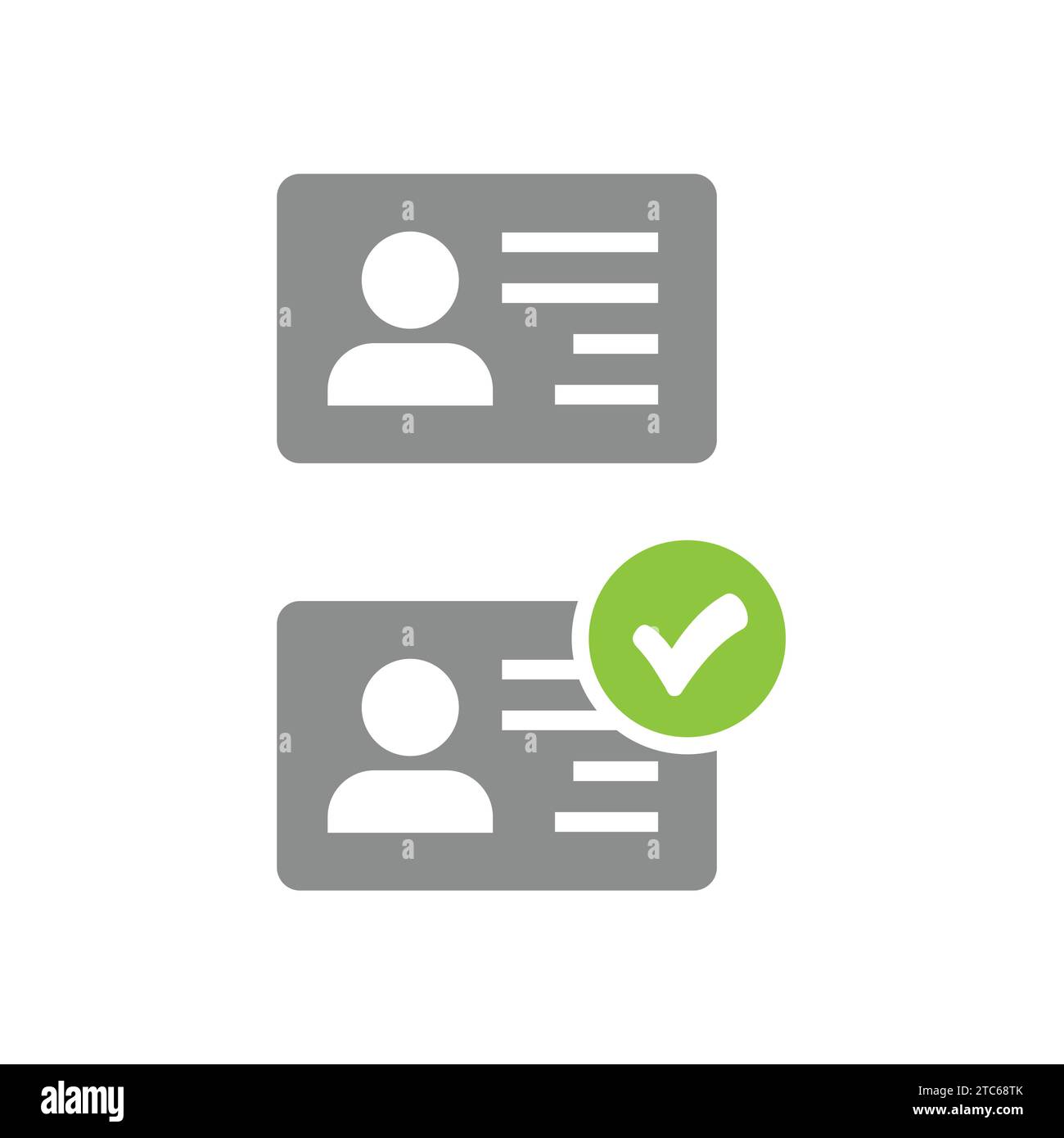 Id card Stock Vector Images - Alamy