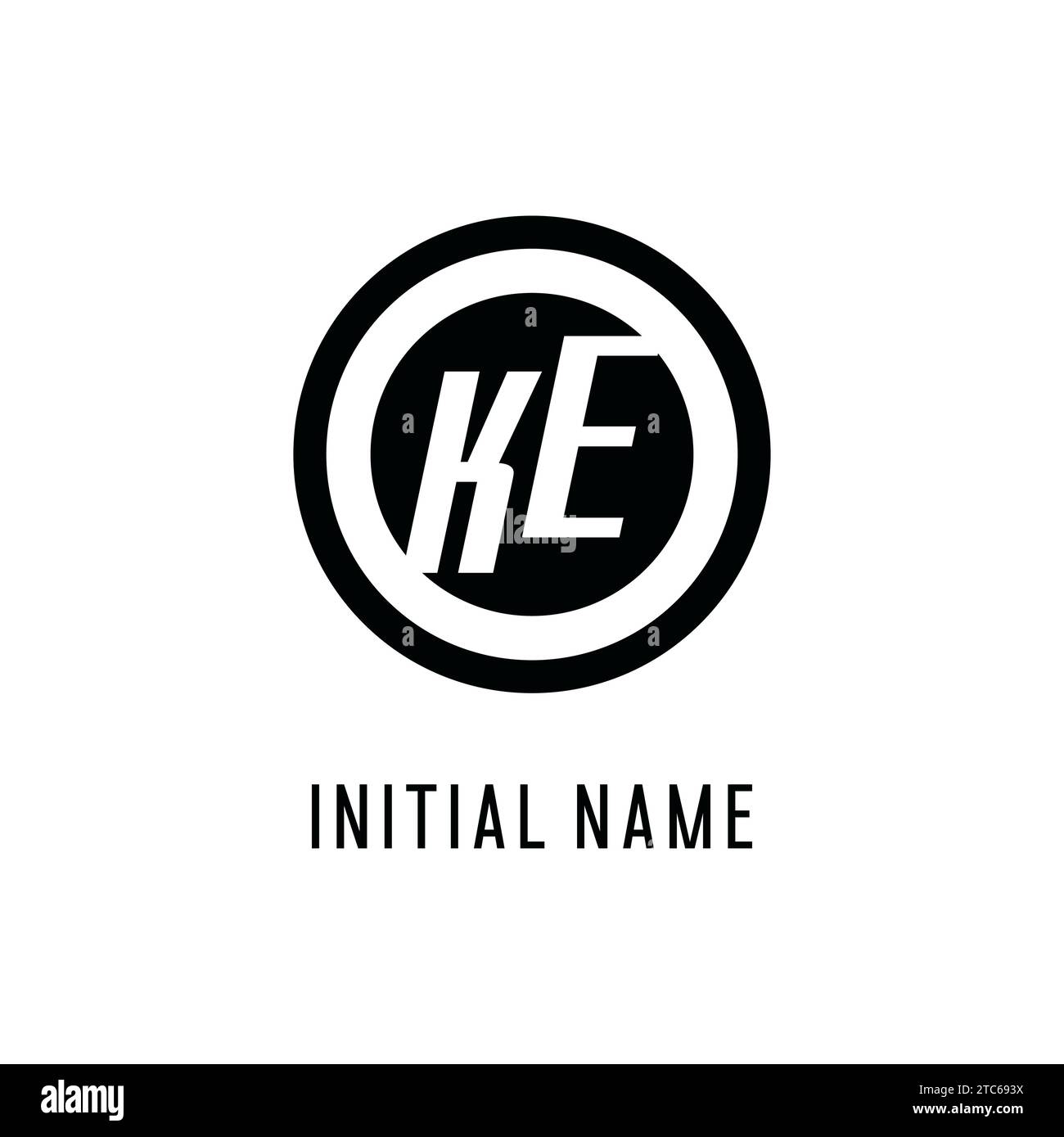 Initial KE logo concentric circle line, clean and simple monogram logo ... Initial KE logo concentric circle line, clean and simple monogram logo ...