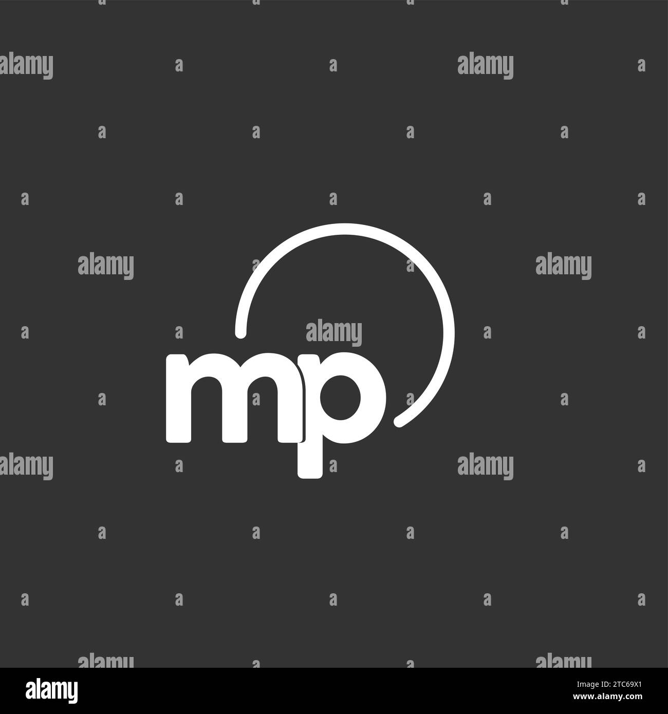 MP initial logo with rounded circle vector graphic Stock Vector Image & Art - Alamy